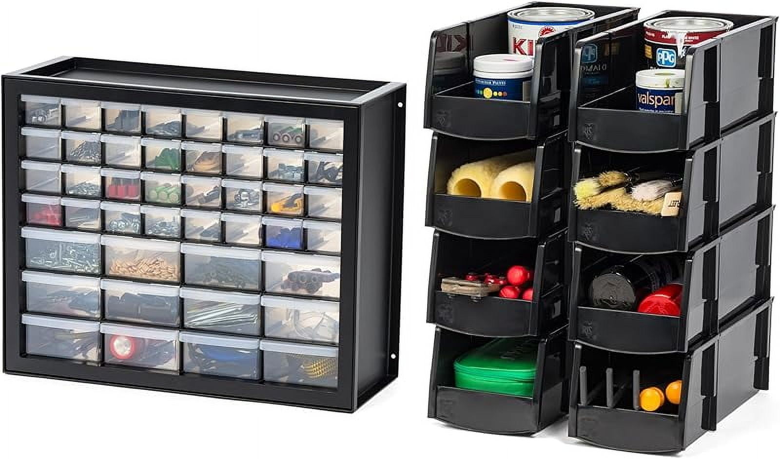 USA Screw Tool Organizer Small Parts Cabinet Chest, 44-Drawer Hardware ...