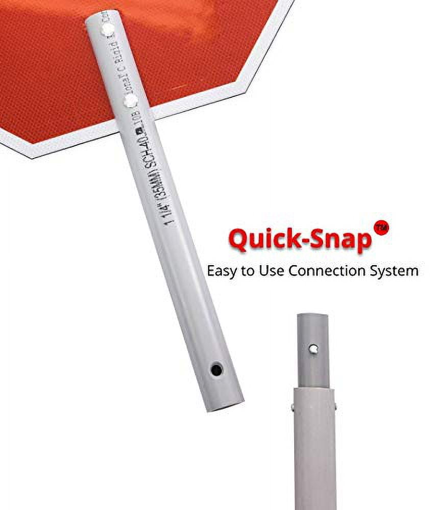 USA-Sign FLH-2472-EG/EG FLH Series Work Zone 24" Flagger-Helper STOP ...