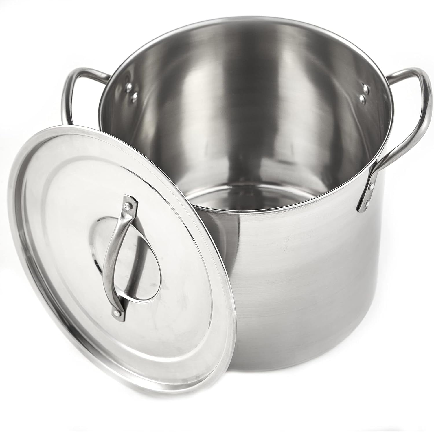 USA Stainless Steel Stock Pot 20-Quart, Silver - Walmart.com