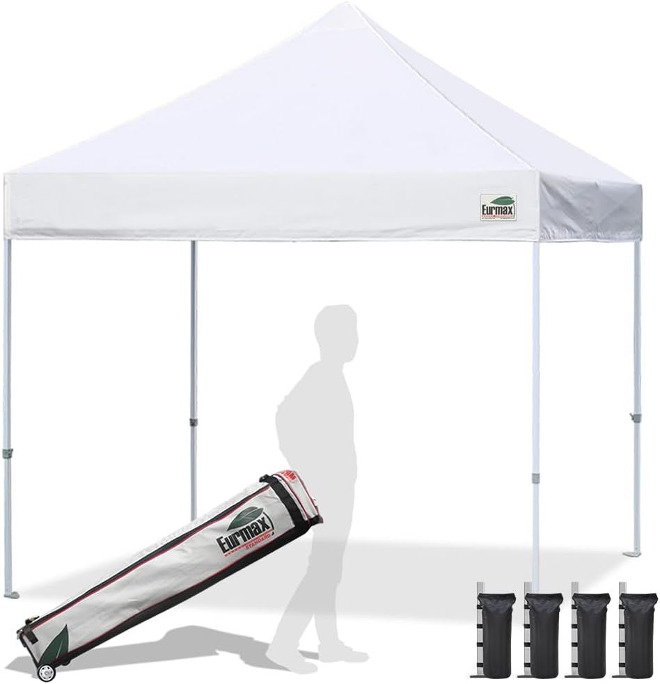 USA Standard 10x10ft Patio Pop Up Canopy Tent for Outdoor Events ...