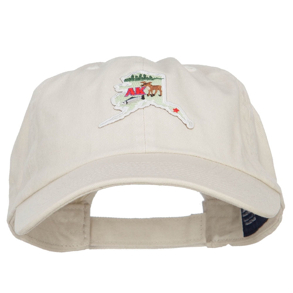 USA State Alaska Patched Low Profile Cap - Putty OSFM - Walmart.com