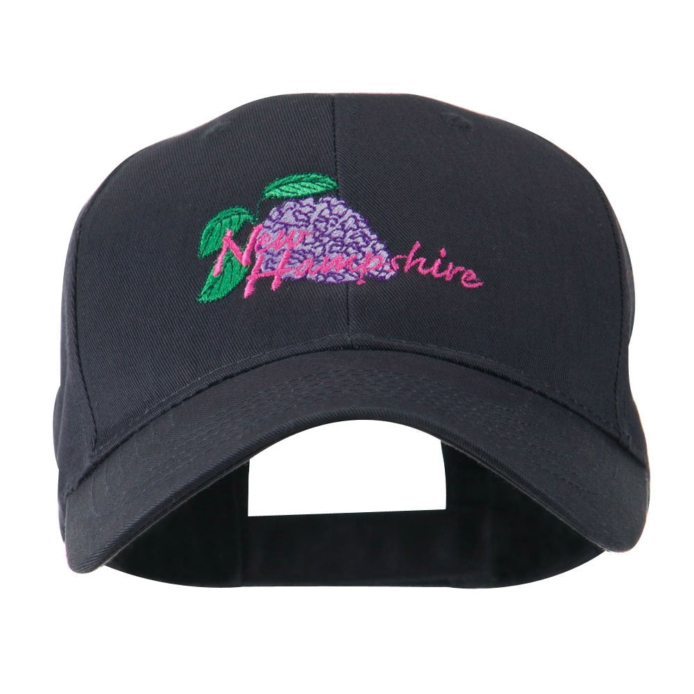 USA State Flower New Hampshire Lilac Embroidered Cap - Navy OSFM ...