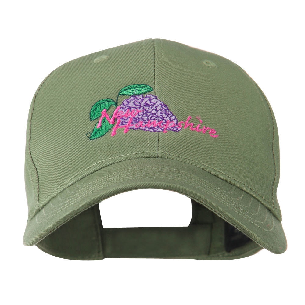 USA State Flower New Hampshire Lilac Embroidered Cap - Olive OSFM ...