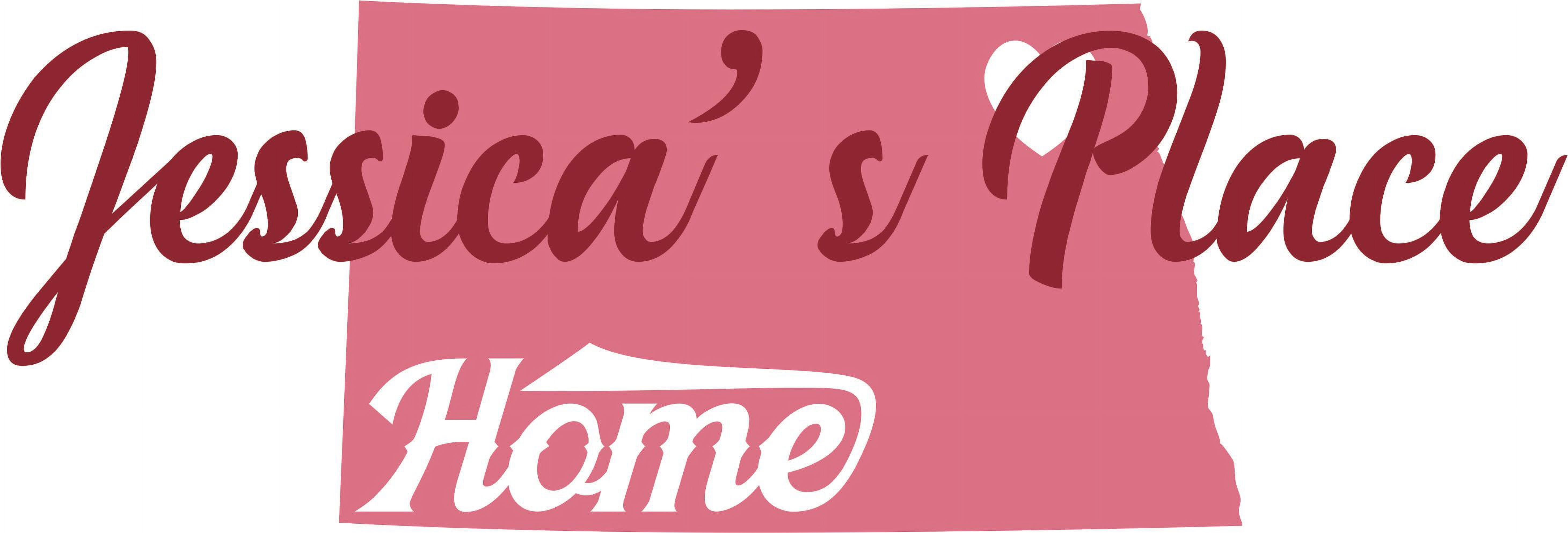 USA State Map North Dakota Fargo Customized Wall Decal - Custom Vinyl ...