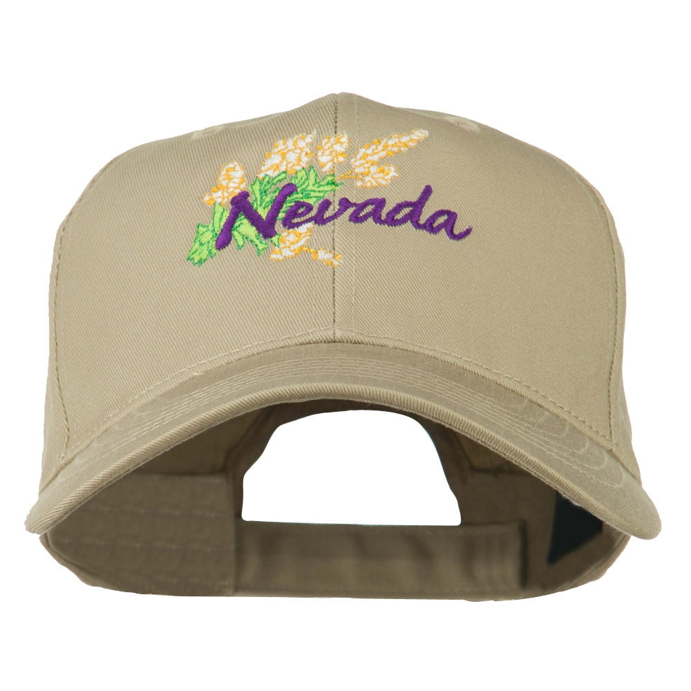 USA State Nevada Sagebrush Embroidered Low Profile Cap - Khaki OSFM ...