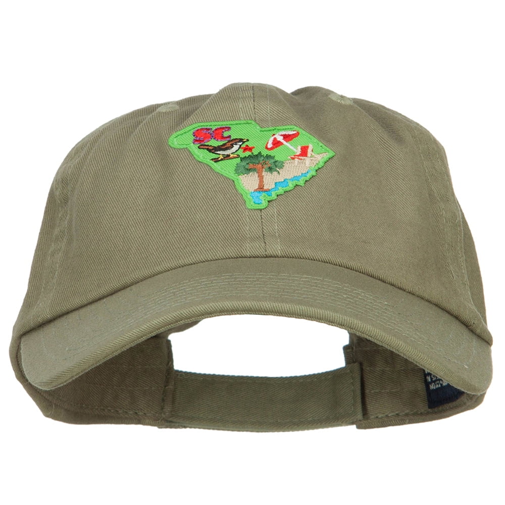 USA State South Carolina Patched Low Profile Cap - Olive OSFM - Walmart.com