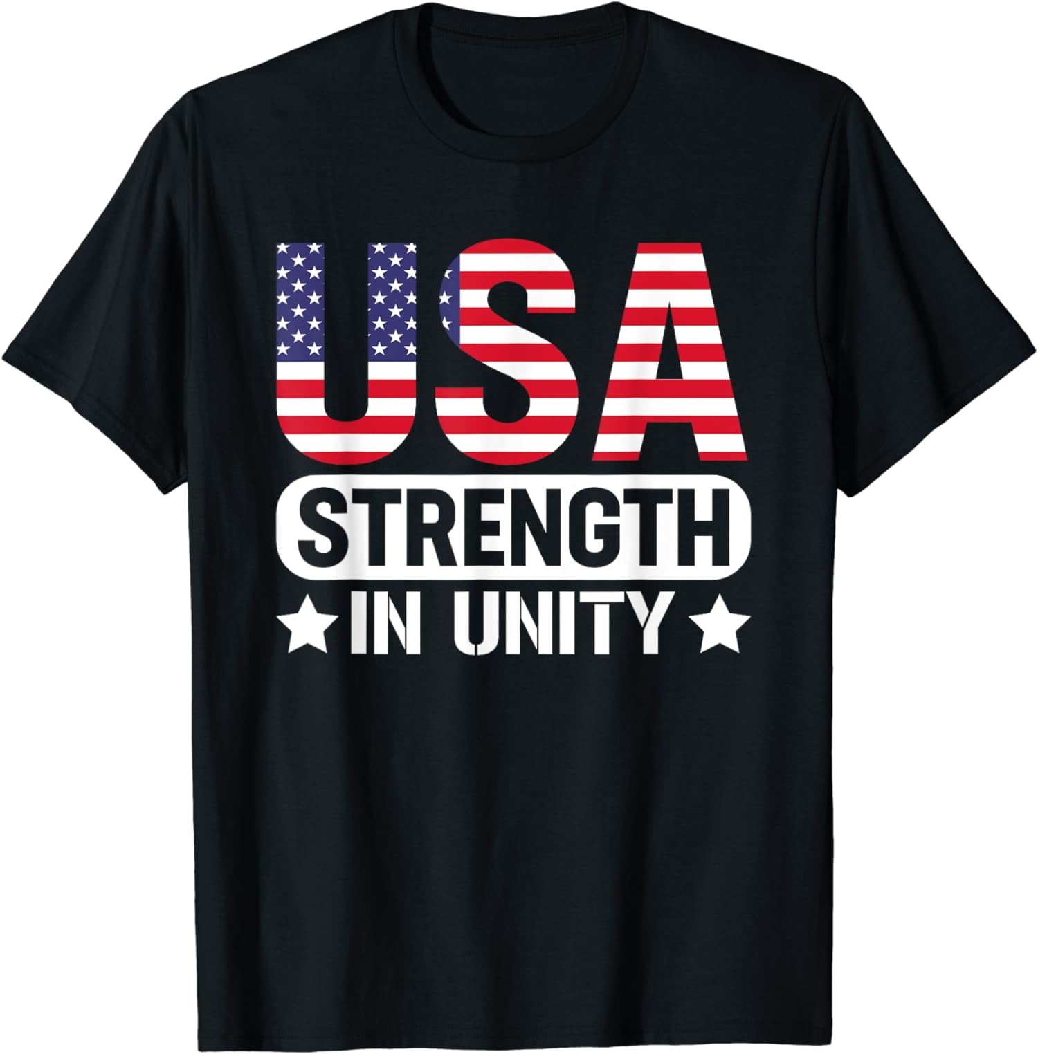 USA Strength In Unity I USA Flag T-Shirt - Walmart.com