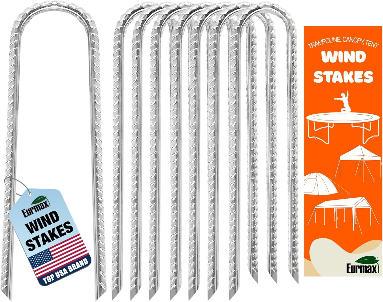 USA Strong Trampoline Anchor Stake High Wind, Ground Anchors Heavy Duty ...