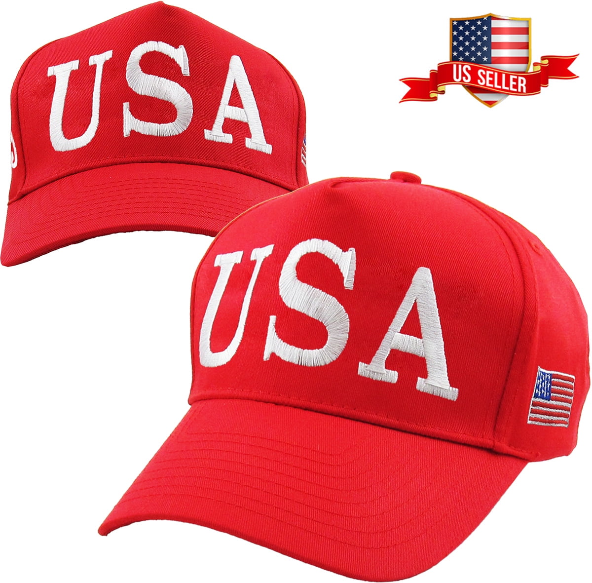 USA TRUMP HAT - 45TH PRESIDENT - MAKE AMERICA GREAT AGAIN - Walmart.com