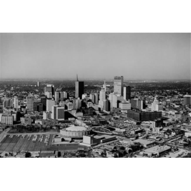 USA Texas Dallas Aerial View of City Poster Print - 18 x 24 in ...