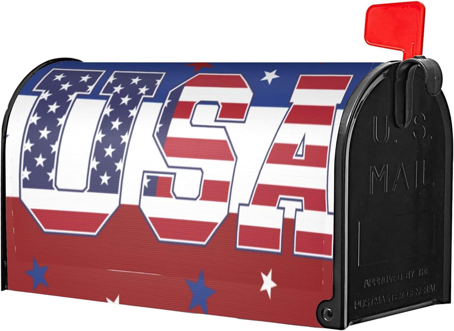 USA Text and Flag Mailbox Covers Magnetic Standard Size,Spring Summer ...