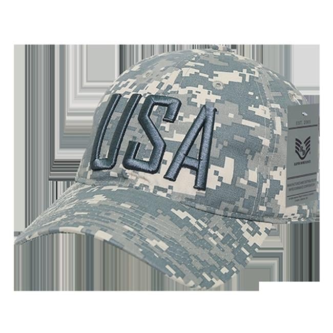 USA Text Relaxed Ripstop Cap - ACU - Walmart.com