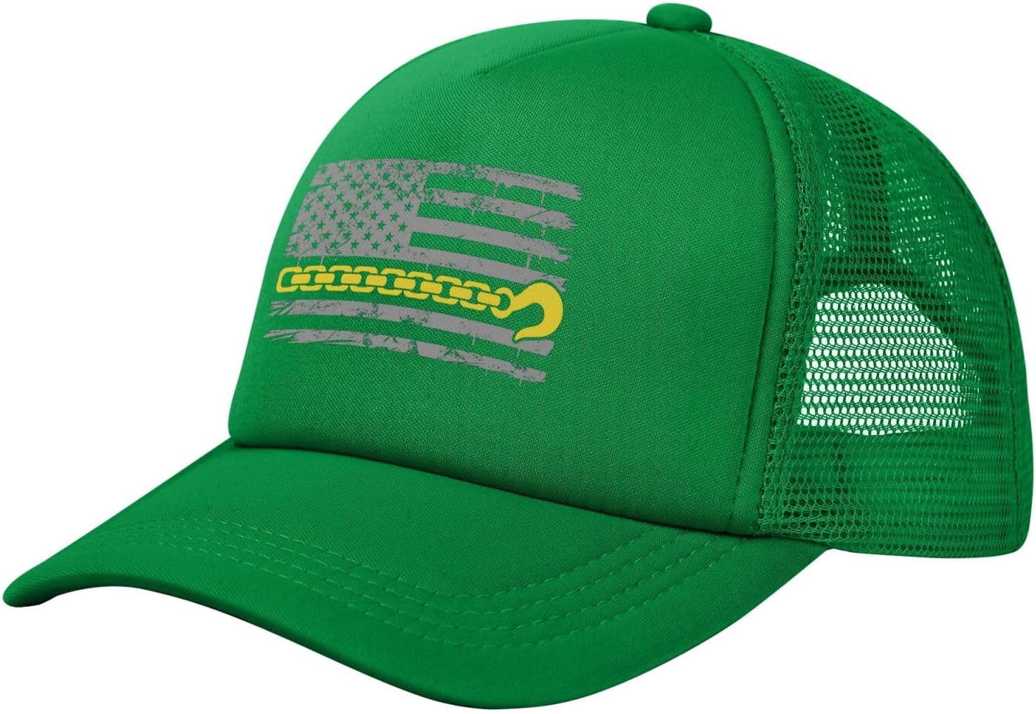 USA Thin Yellow Line Flag Tow Truck Driver Baseball Cap Canvas Mesh ...