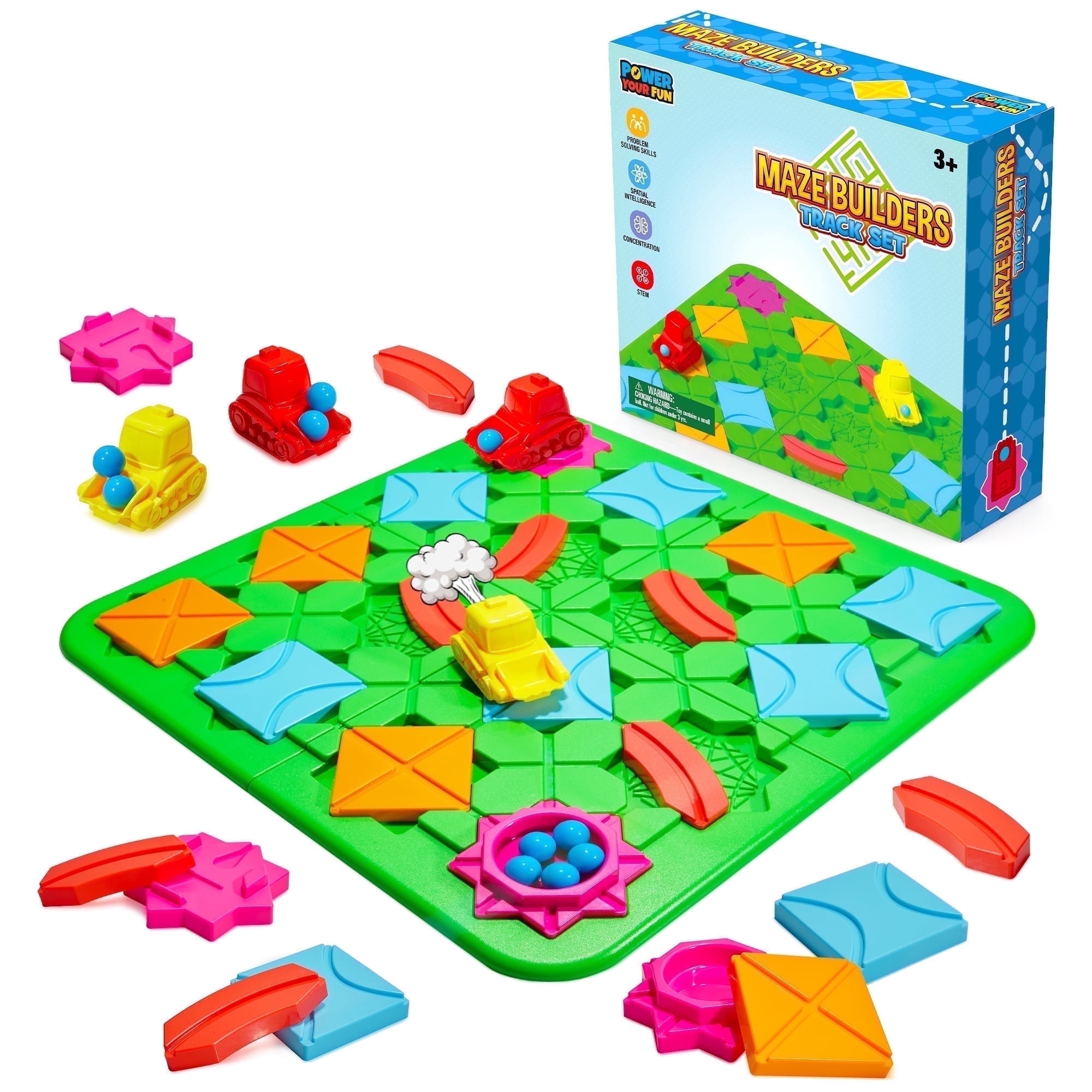 USA Toyz Small STEM Educational Maze Builders Toy Mazes Track Set for ...