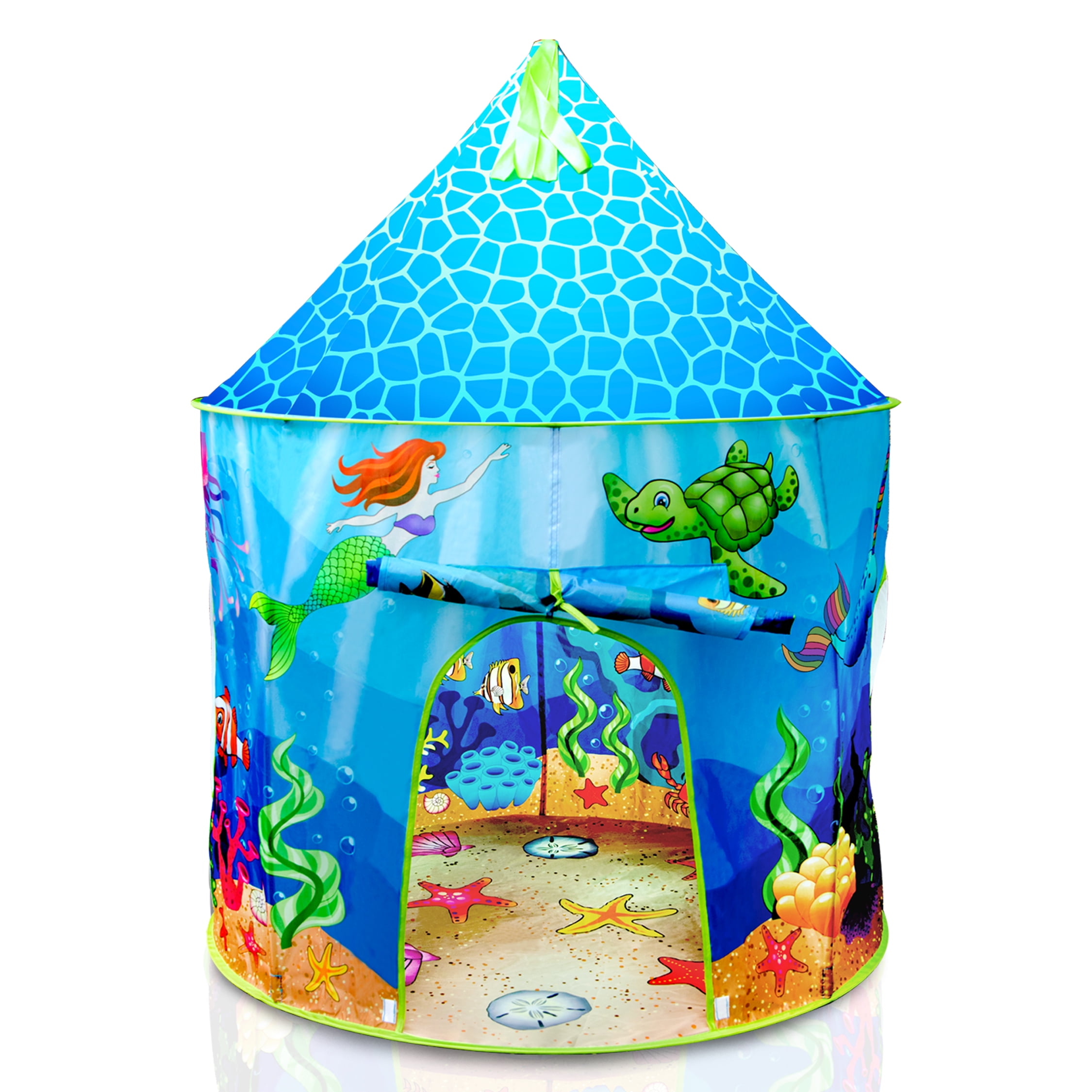 USA Toyz Under The Sea Polyester Child Play Tent (Blue) - Walmart.com