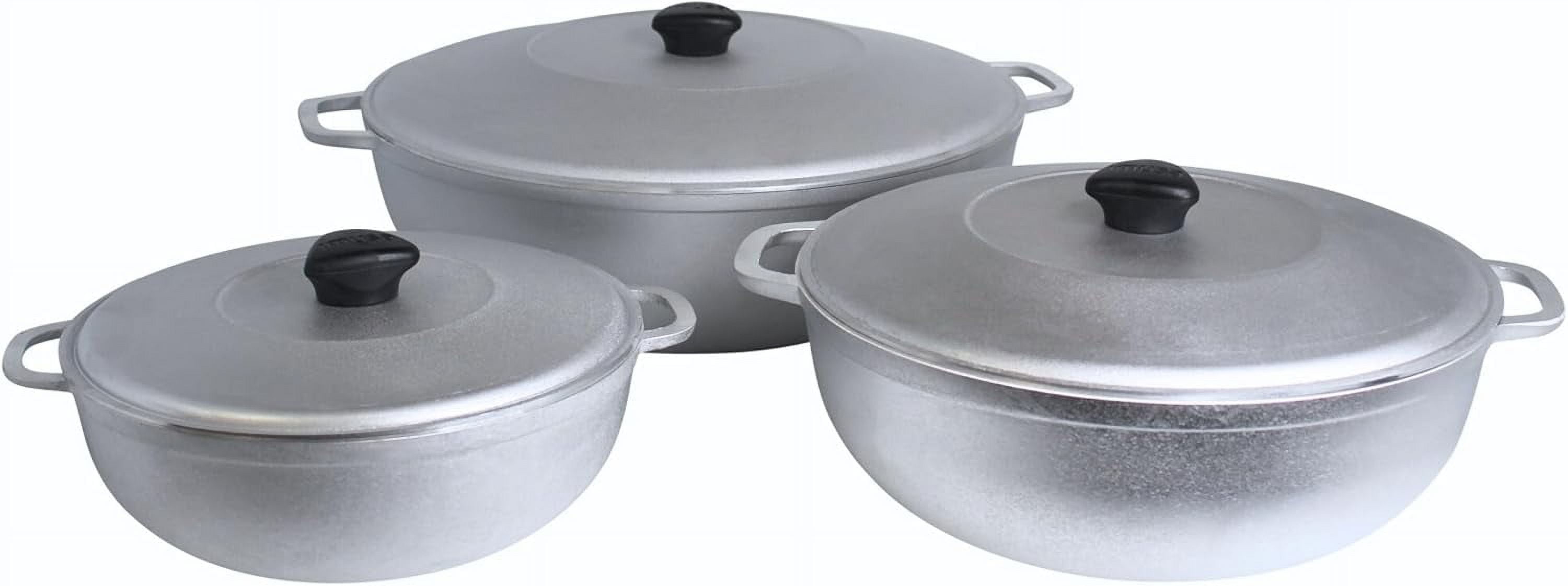 USA Traditional Colombian Natural Caldero 3-Piece(1.5/3.5/7.0 Quart ...