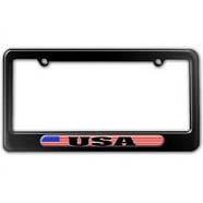 USA Country Flag License Plate Tag Frame, Multiple Colors - Walmart.com