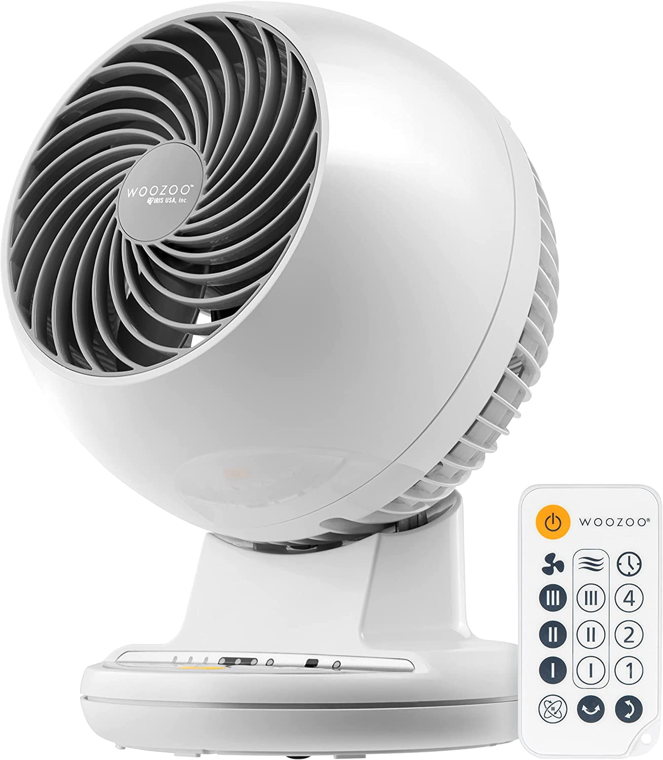 WOOZOO USA Oscillating Vortex Fan, 7-in-1 Remote Control, 3 Speed ...