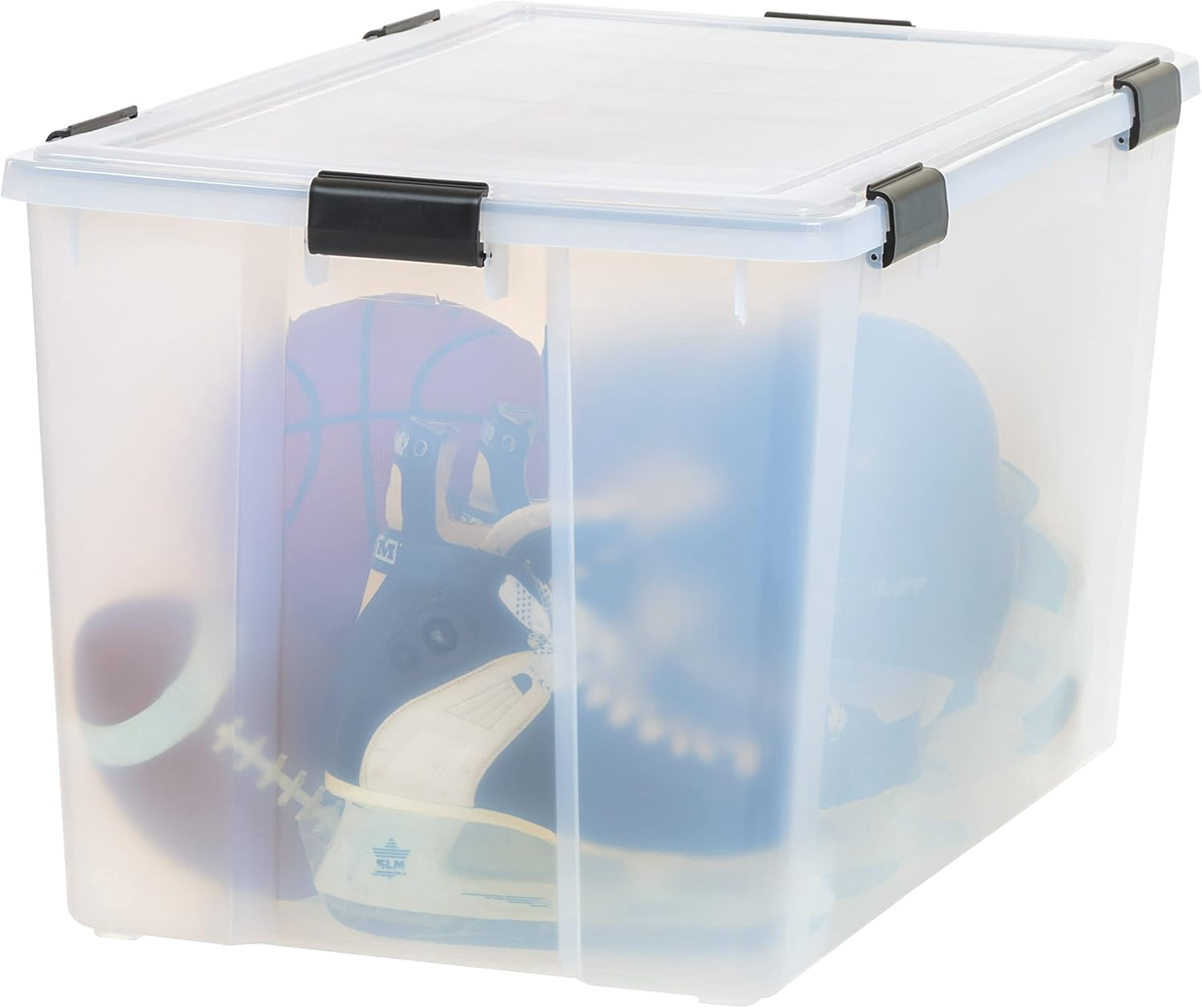USA WeatherPro 19 Qt Storage Bins with Lids, 6 Pack, BPA-Free Plastic ...