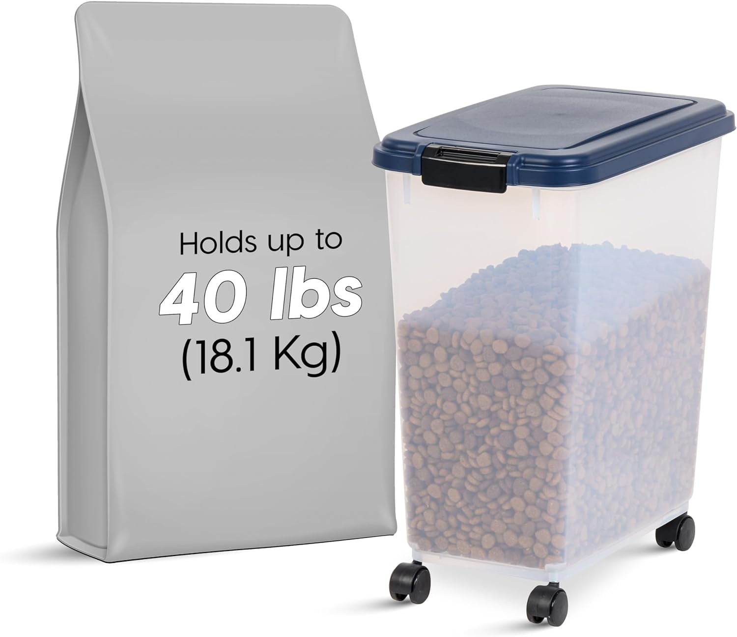USA WeatherPro Airtight Dog Food Storage Container, Up to 40 lbs ...