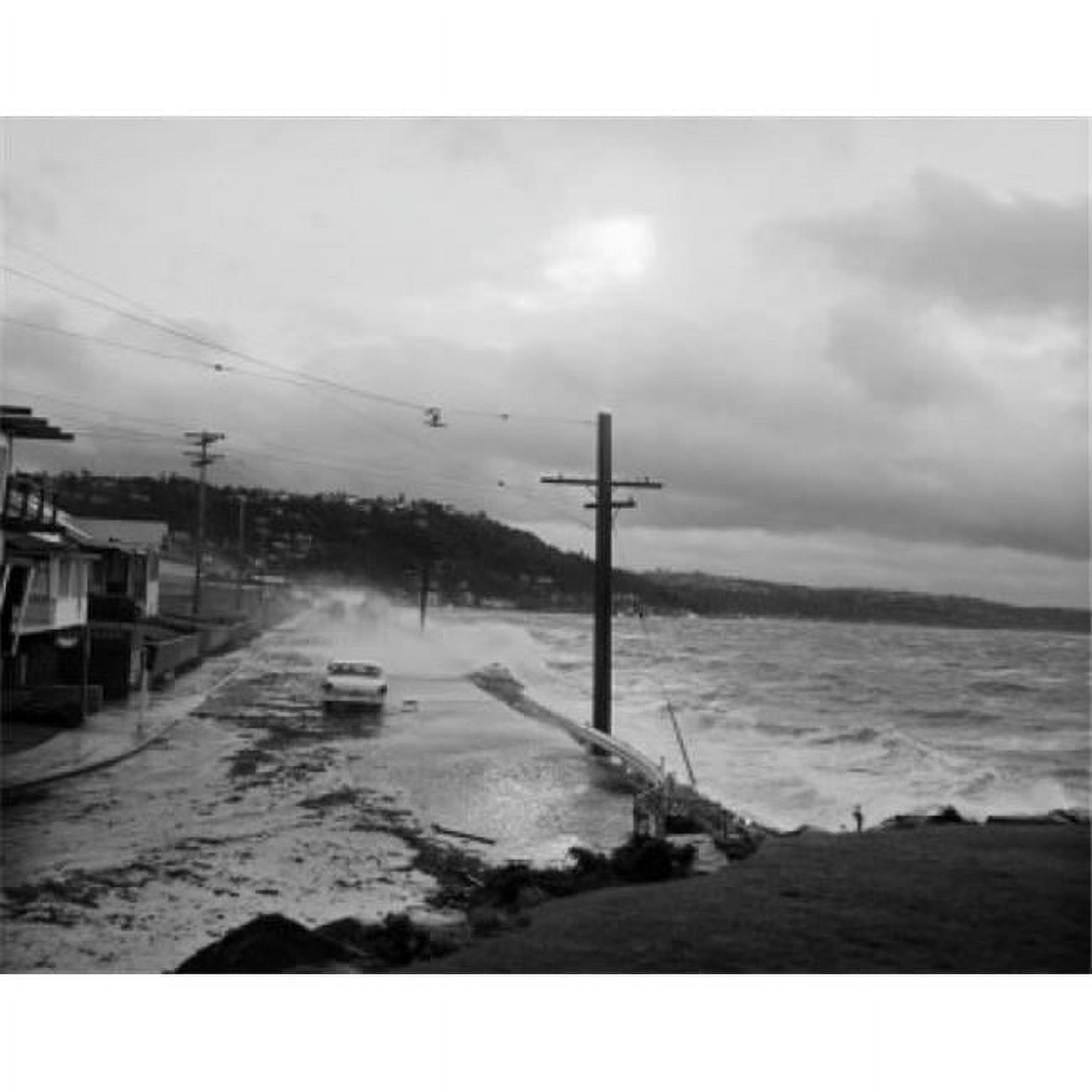 USA West Seattle Beach Drive Stoerm on Puget Sound Poster Print ...