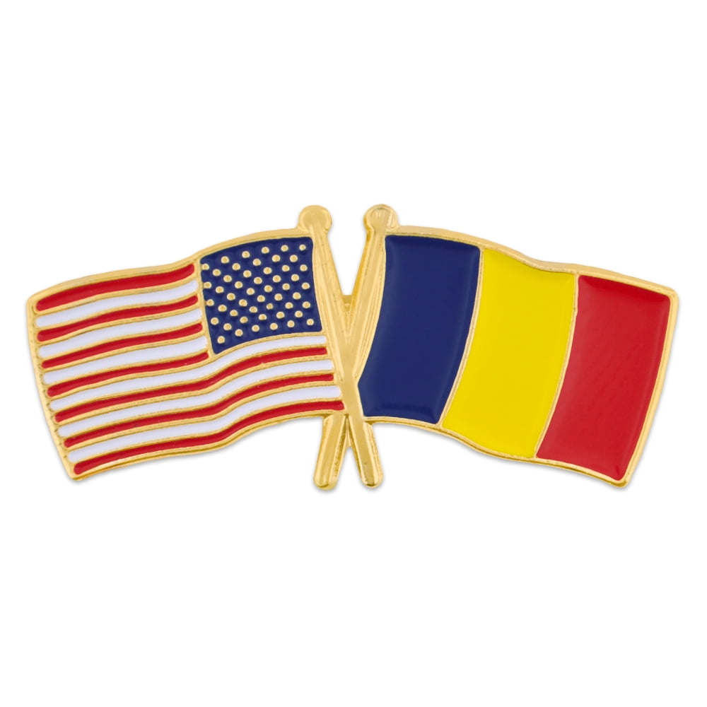USA and Romania Crossed Friendship Flag Enamel Lapel Pin - Walmart.com