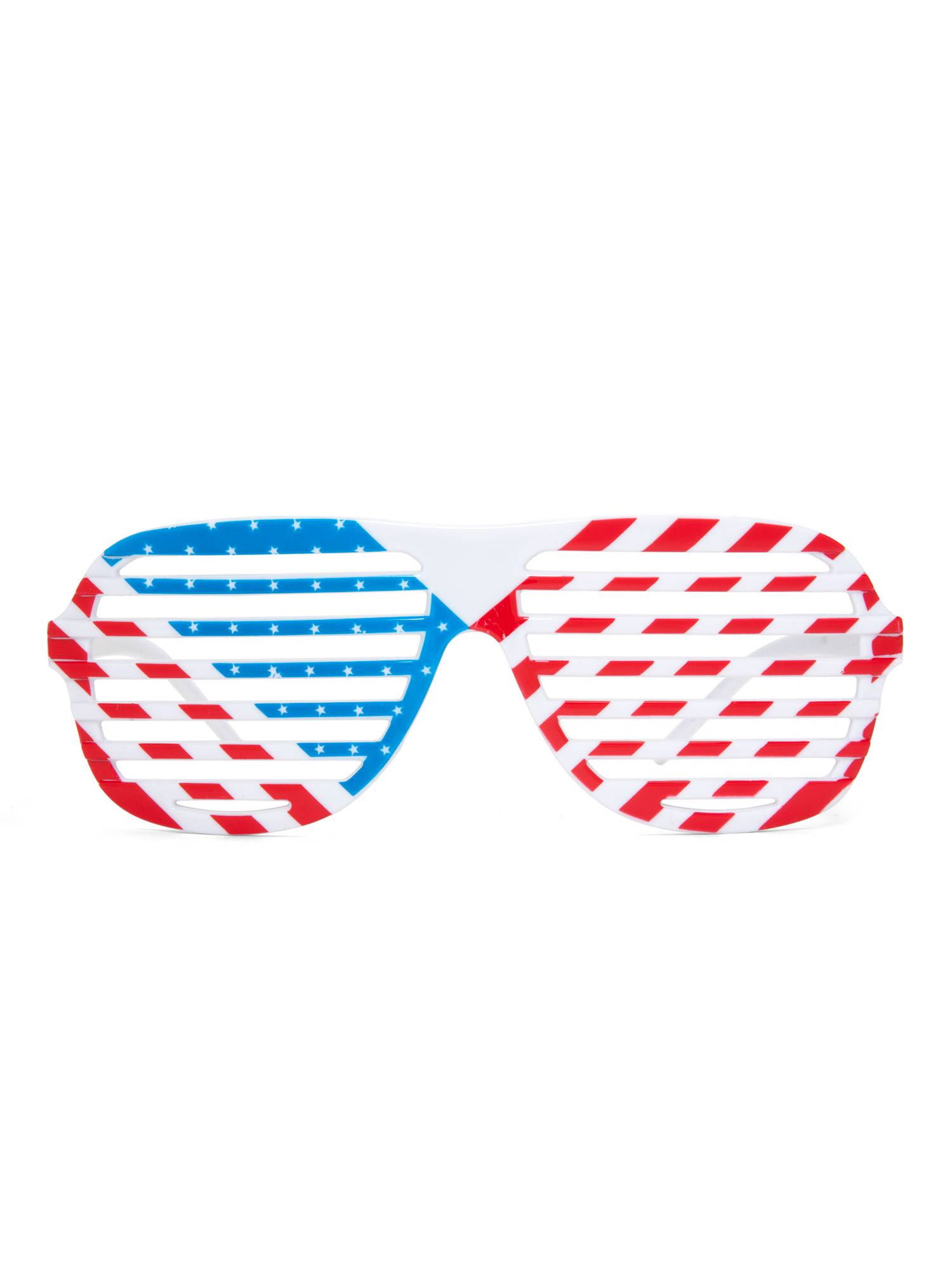 USA flag shutter style USA sunglasses - Walmart.com