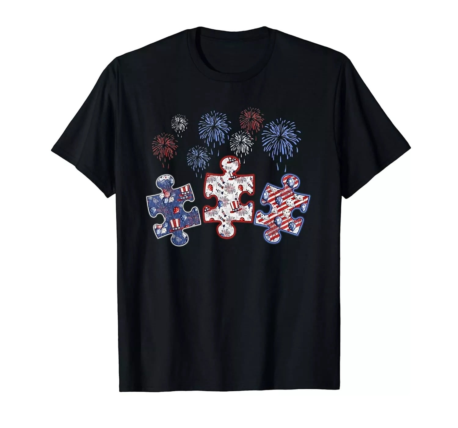 USA puzzle piece 4th of july independence day autism awareness ...
