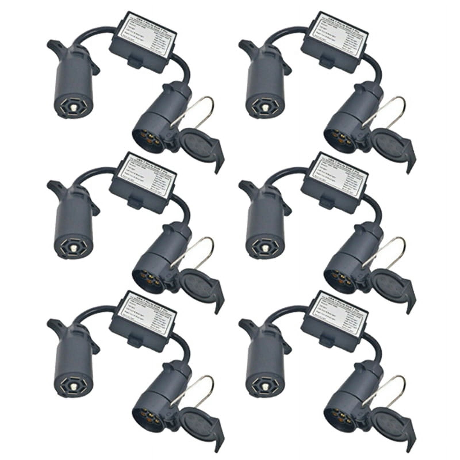 USA to EU Trailer Light Converter US 7-Way Blade Socket to EU 7-Pin ...