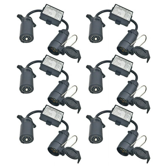 USA to EU Trailer Light Converter US 7-Way Blade Socket to EU 7-Pin ...