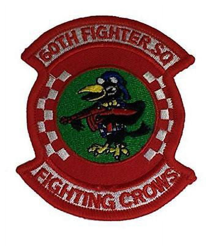 USAF AIR FORCE 60TH FIGHTER SQUADRON FIGHTING CROWS PATCH VETERAN ...