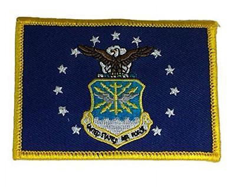 USAF AIR FORCE FLAG PATCH VETERAN AIRMAN RETIRED ACTIVE DUTY SERVICE ...