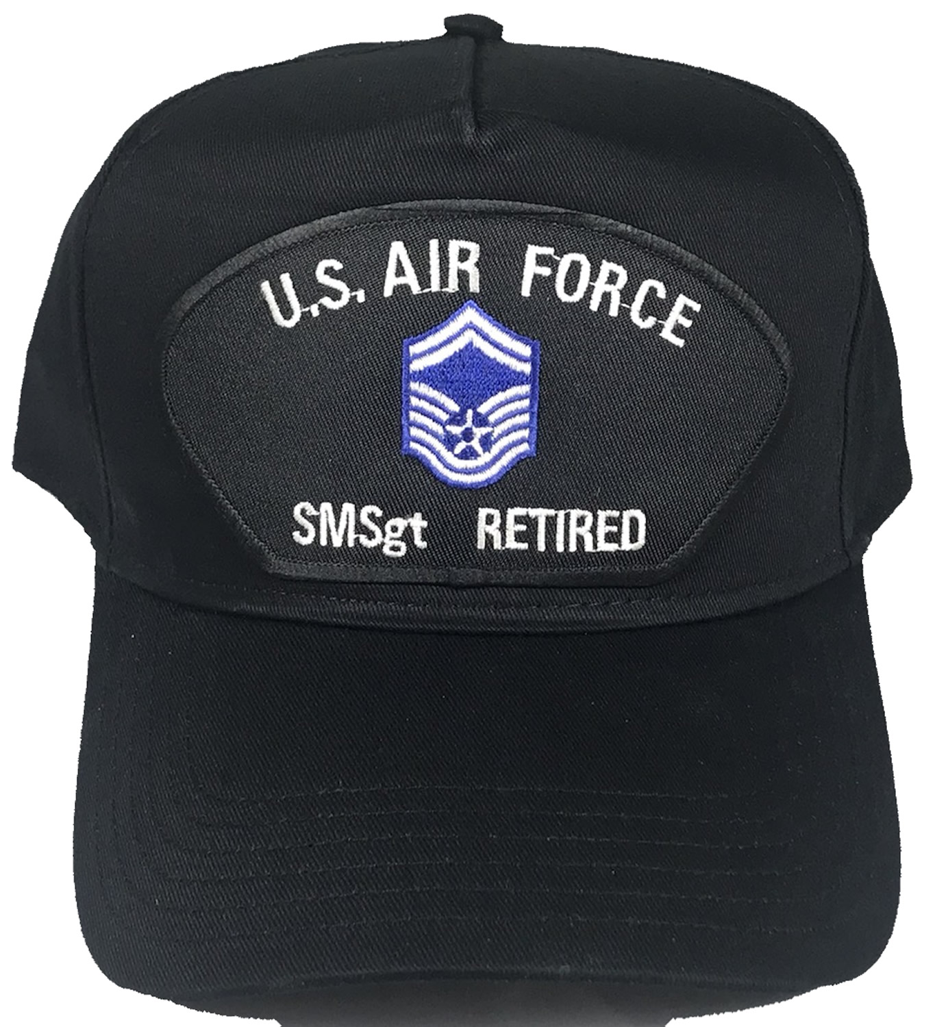 USAF AIR FORCE SENIOR MASTER SERGEANT SMSgt RETIRED INSIGNIA HAT CAP ...