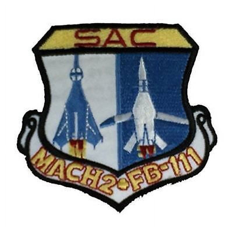 USAF AIR FORCE STRATEGIC AIR COMMAND SAC MACH 2 + FB-111 PATCH - Walmart.com