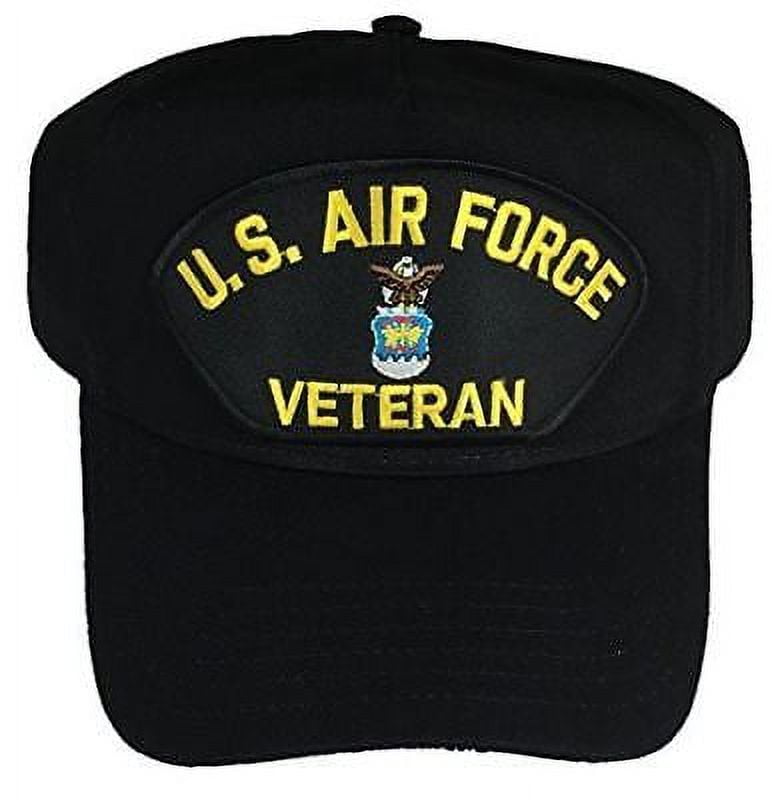 USAF Air Force Veteran, Adjustable Size Black Hat, Airman Logo, Aim ...