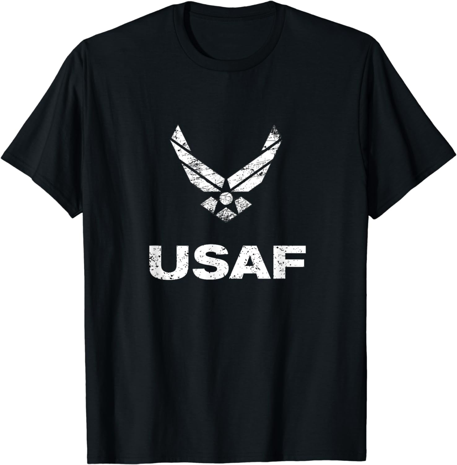 USAF Air Force Distressed USAF Simple Logo Design T-Shirt - Walmart.com