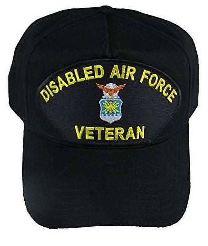USAF DISABLED AIR FORCE VETERAN HAT CAP SERVICE AIRMAN WIA WOUNDED ...