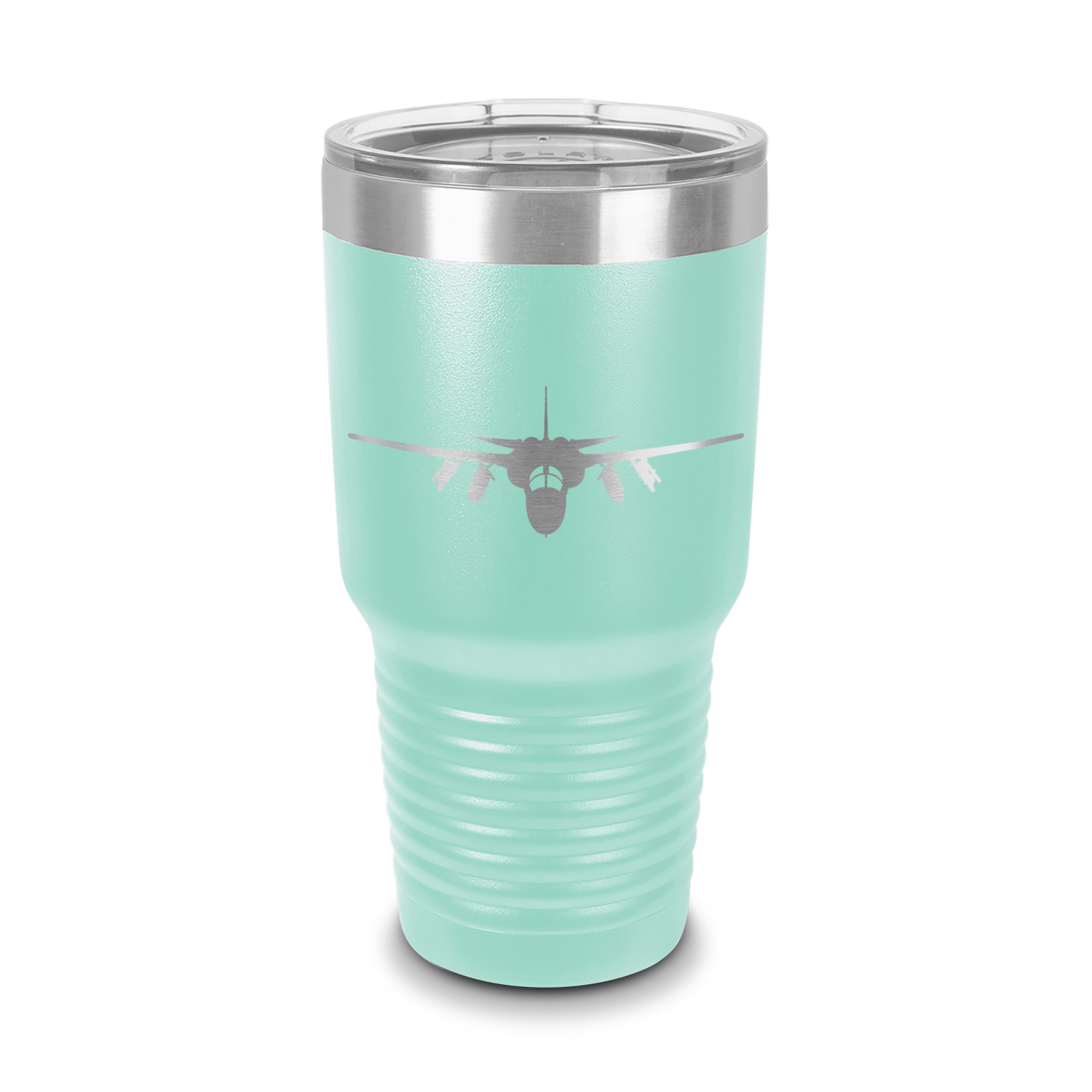 USAF F-111 Aardvark Front Tumbler 30 oz - Laser Engraved w/ Clear Lid ...