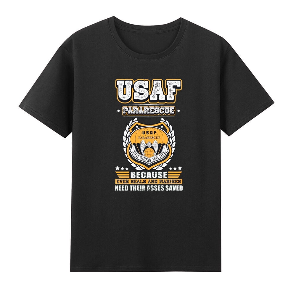 USAF Pararescue That Others May Live Because Even Seals Retro Men's T ...