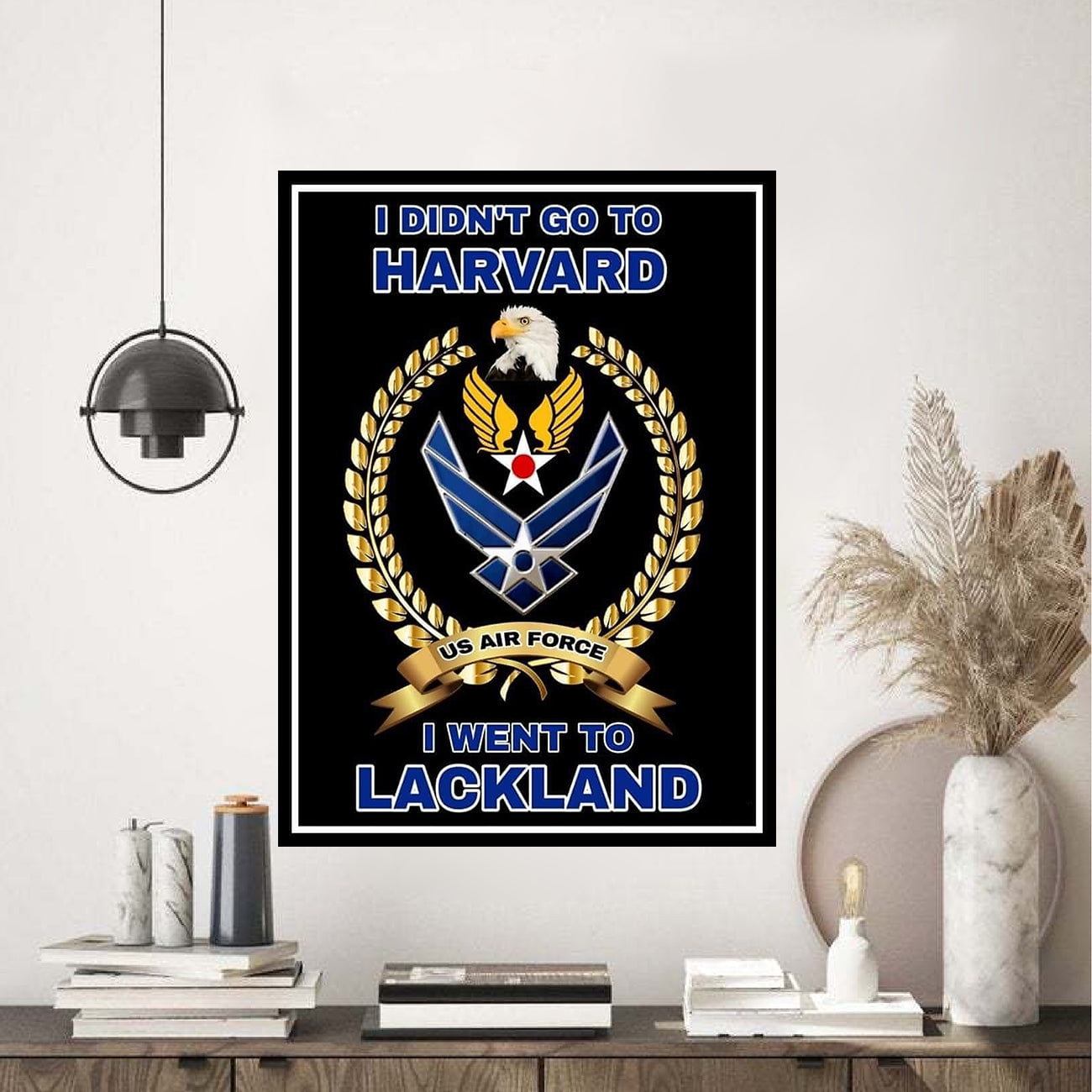 USAF Police I Did Not Go To Harvard Poster 16 x 24 Inch Poster ...