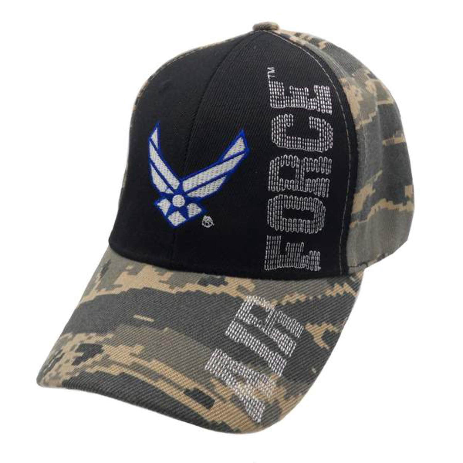 USAF US Air Force Logo w/ Vertical Running Stitch Cap - Walmart.com