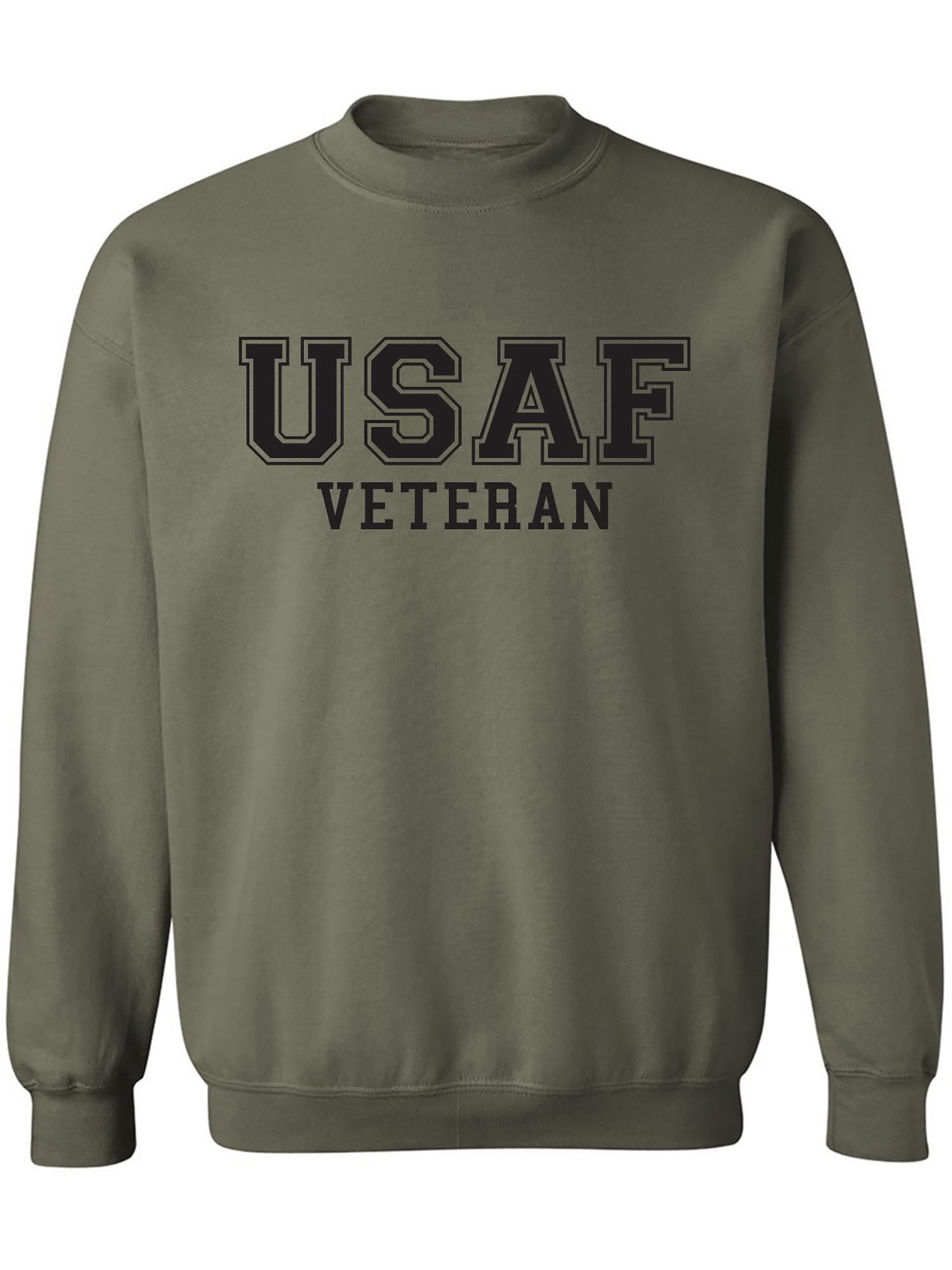 USAF Veteran Black logo Military Style Physical Training Crewneck ...