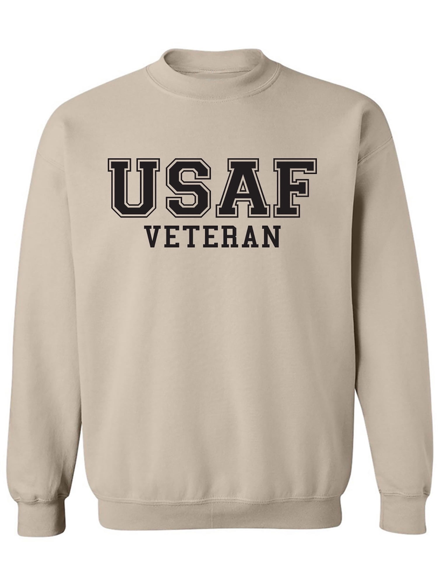 USAF Veteran Black logo Military Style Physical Training Crewneck ...