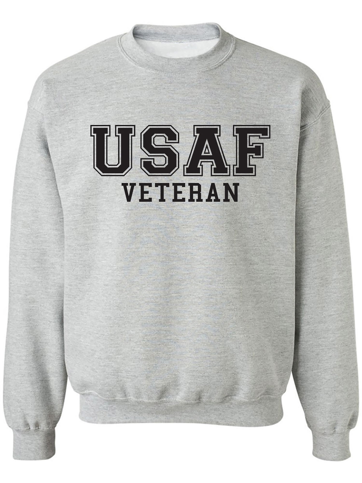 USAF Veteran Black logo Military Style Physical Training Crewneck ...