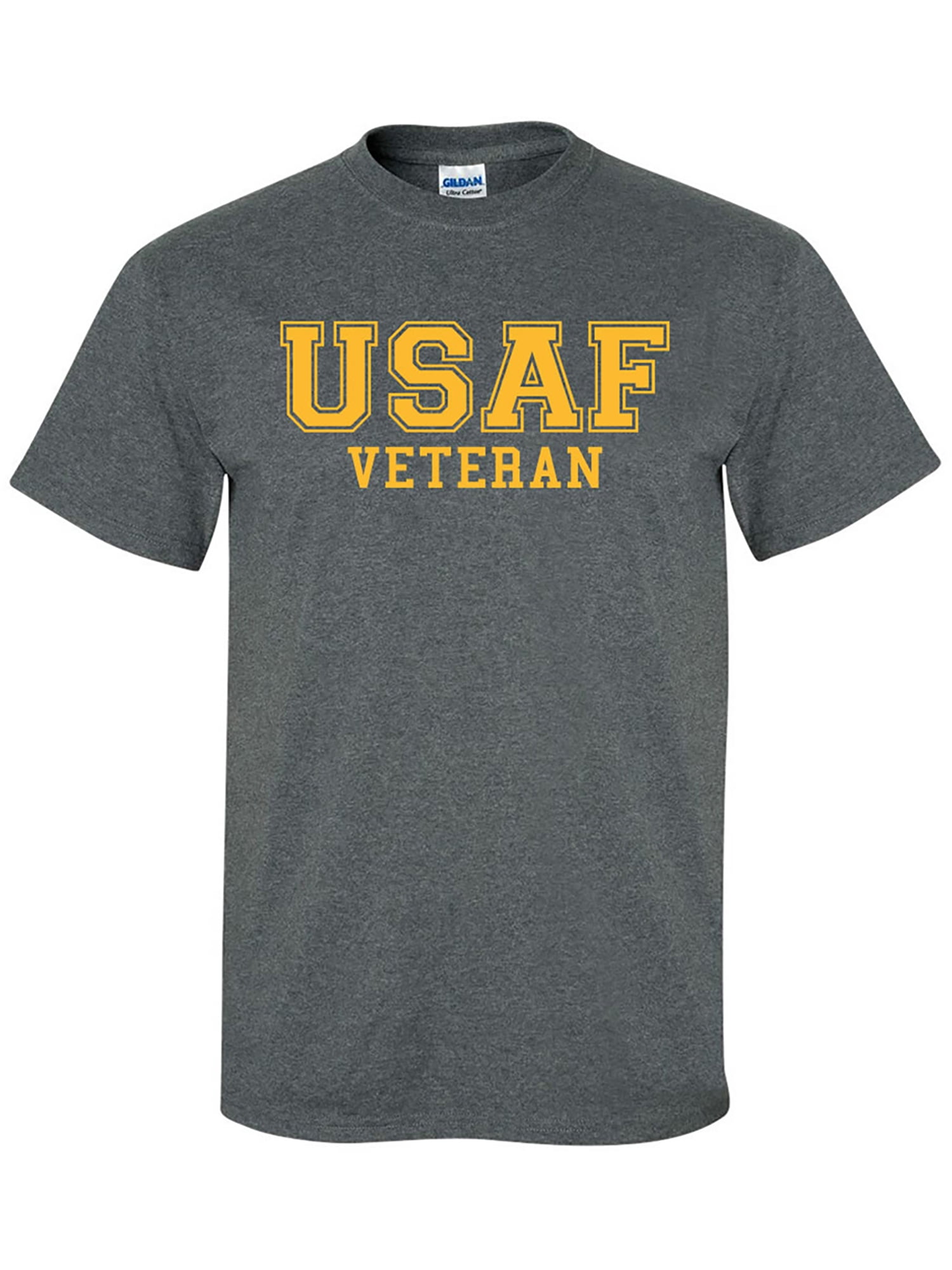 USAF Veteran GOLD Logo Athletic Short Sleeve T-Shirt - Walmart.com
