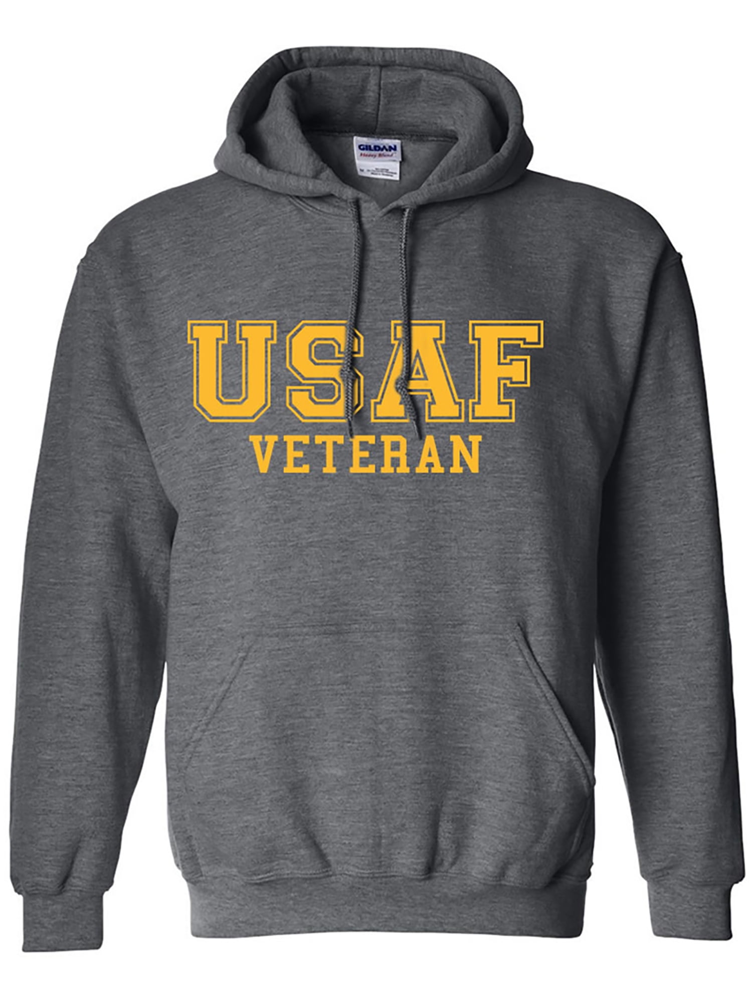 USAF Veteran GOLD logo Hooded Sweatshirt - Walmart.com