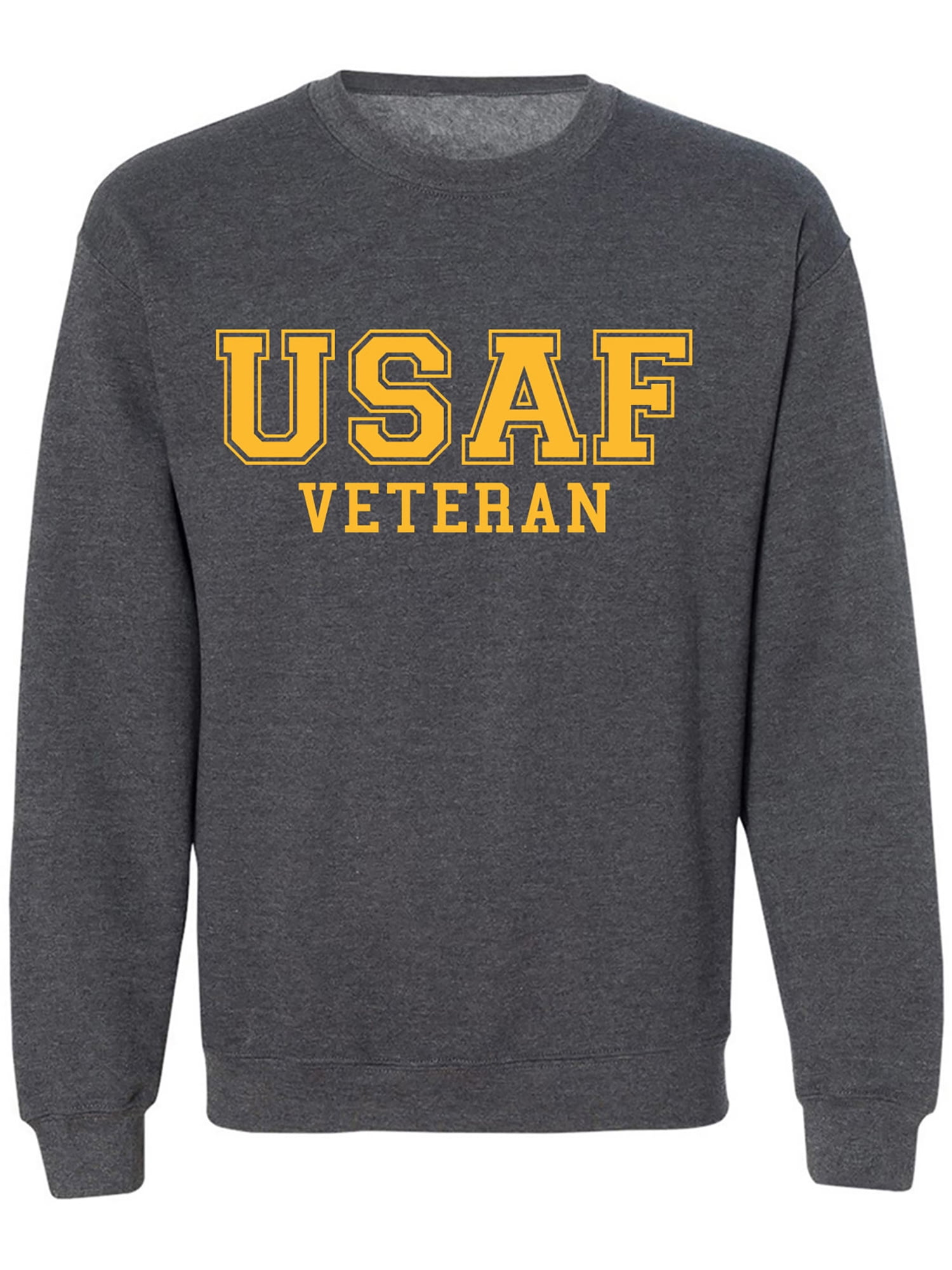USAF Veteran Gold logo Military Style Physical Training Crewneck ...