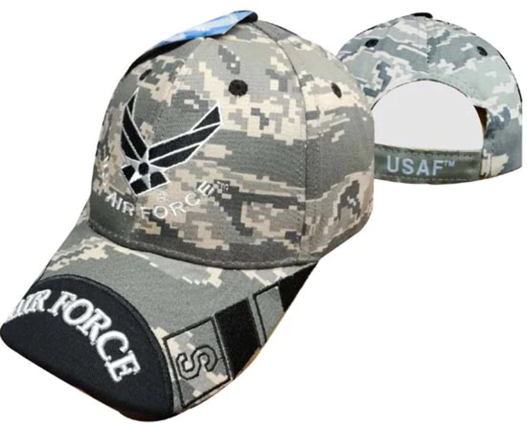 USAF Veteran US Air Force Logo w/Air Force on Bill Cap Camo - Walmart.com