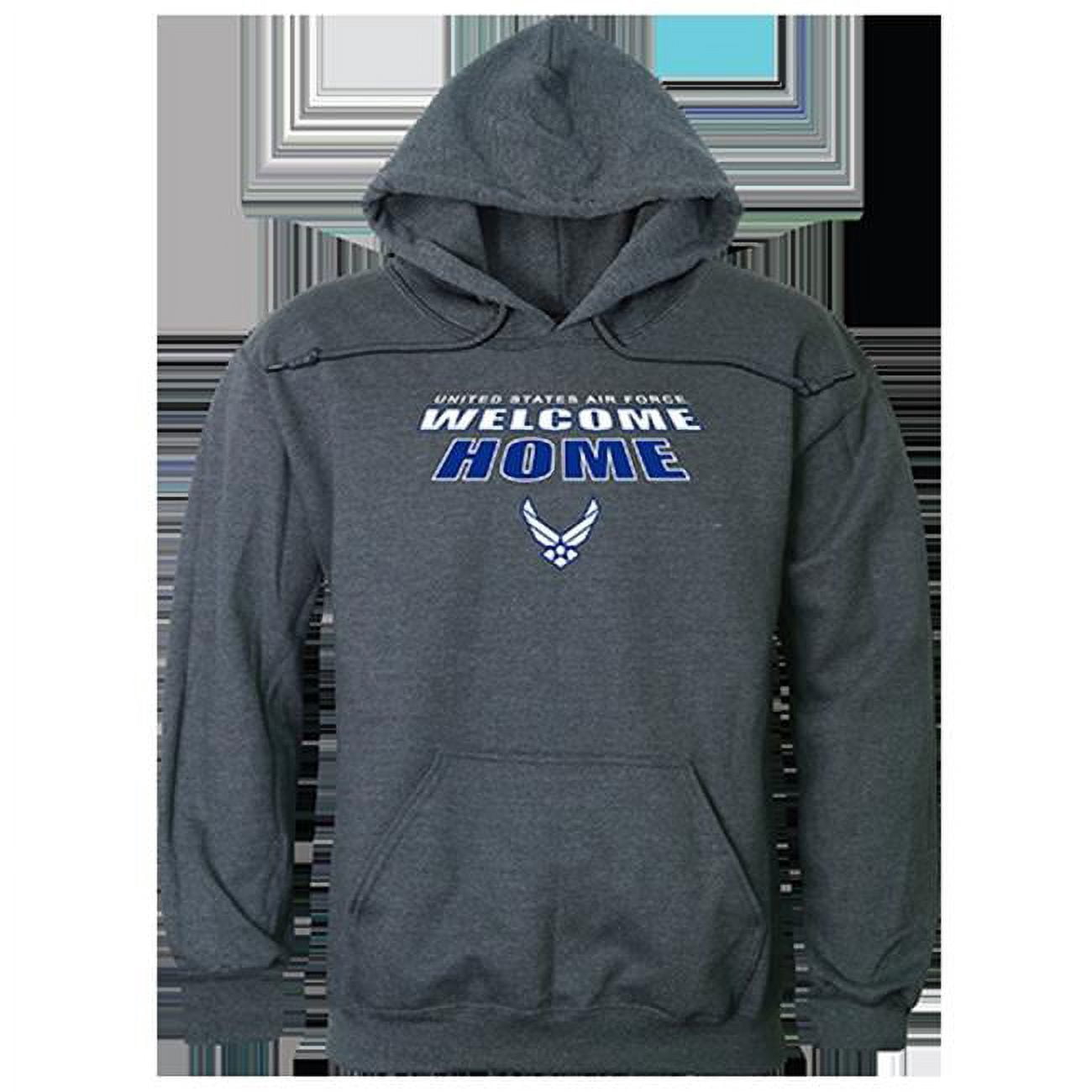 USAF Welcome Graphic Pullover Sweatshirt, Heather Charcoal - Large ...