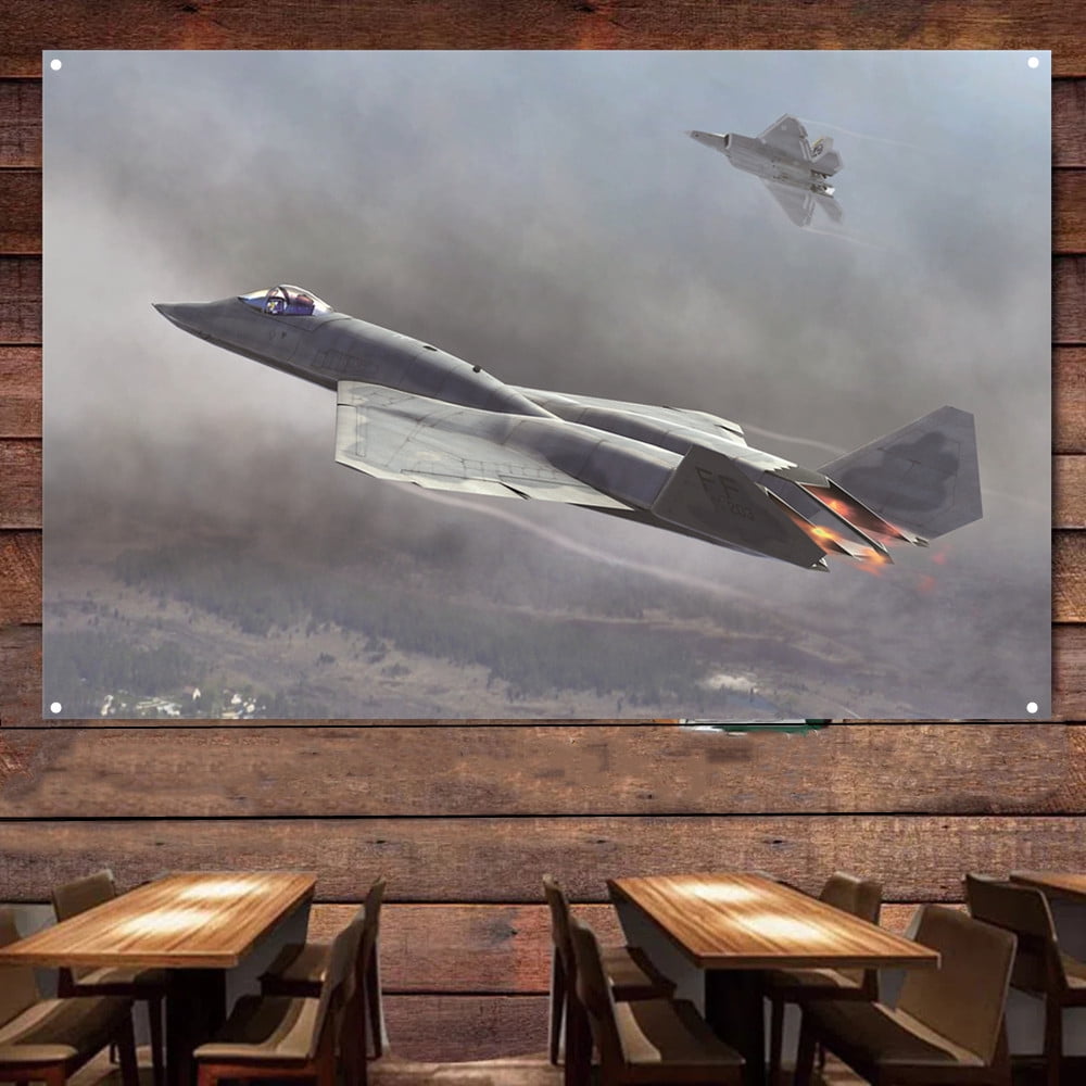 USAF YF-23 Airplane Banner Flip Chart - Military Aviation Poster Wall ...
